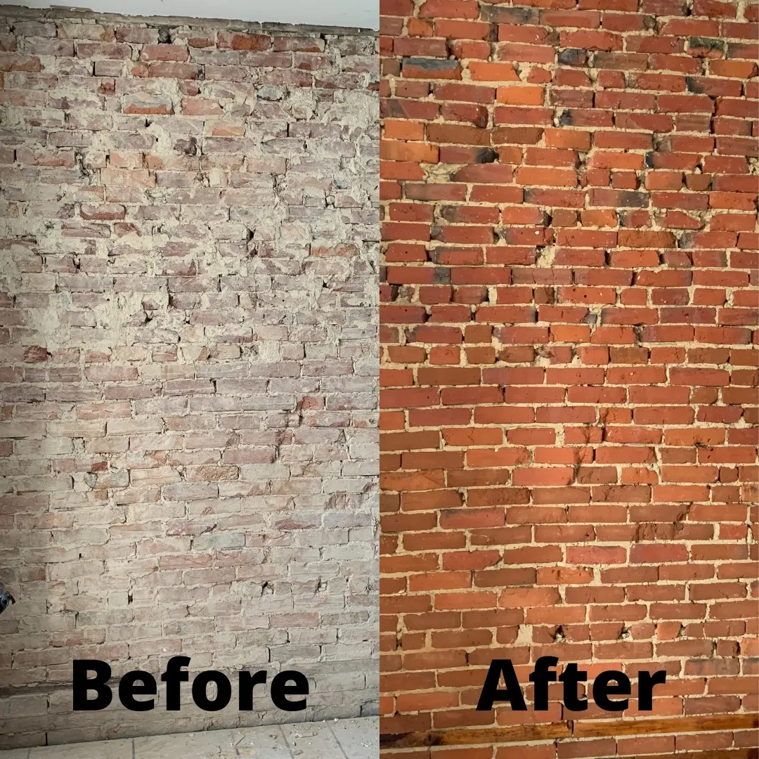 How to clean brick wall store